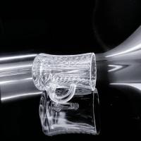 China Heat Resistant Clear 6-Piece Glass Tea Cups Durable Ideal for Serving Tea for sale