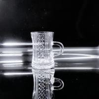 China Heat Resistant Clear 6-Piece Glass Tea Cups Durable Ideal for Serving Tea for sale
