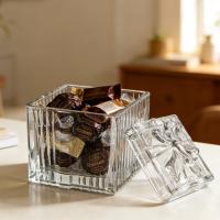 China Small Clear Square Glass Bowls , Candy Glass Bowls For Candy Presentation for sale