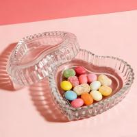 China 46ml Capacity Heart Shape Transparent Glass Candy Bowl for Dessert Table and Candy Station for sale