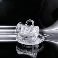 China 12 PCS Clear Cup And Saucer Set 90ml 3.04oz For Serving Hot / Iced Drinks for sale