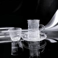 China OEM ODM 36 PCS Glass Cup Sets Lead Free Crystal Glass Tea Cups And Saucers for sale