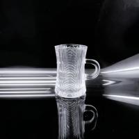 China heat resistant Glass Tea Cups perfect for daily in homes restaurants and hotels dishwasher safe and easy to maintain with clear glass design for sale