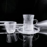 China Elegant Modern Glass Cup Set 90ml 3.04oz For Hospitality / Corporate Settings for sale