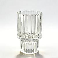 China 6 Piece Home Glass Candle Holders , Cylinder Clear Votive Candle Holders for sale