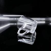 China 6Pcs Lead-free Crystal Glass Cups Set  145ml Capacity  Elegant Design Suitable For Drinkware Serving for sale