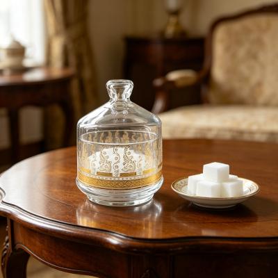 China Home Premium Clear Glass Candy Bowls Elegant Exquisite Look 11.8cm Depth for sale