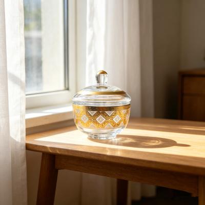 China Small Antique Glass Candy Bowls Handcrafted 0.25L Capacity Good For Candy Storage for sale