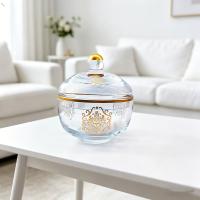 China 0.25L Glass Candy Bowls Round Clear Glass Candy Crystal Bowl for sale