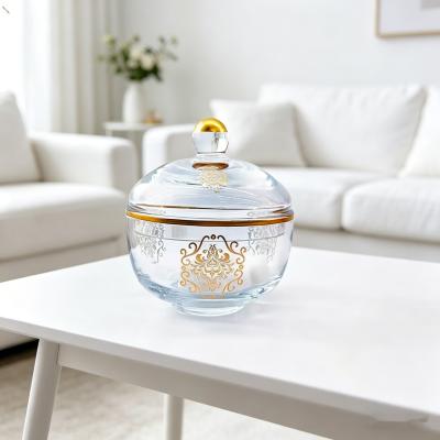China 0.25L Glass Candy Bowls Round Clear Glass Candy Crystal Bowl for sale