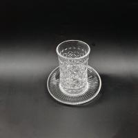 China Wedding Glass Cup Sets 6 Pieces Turkish Cups Featuring Three Patterns Or Customized Perfect For Hotels Restaurants And Cafes for sale