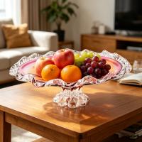 China Lightweight Modern Glass Fruit Bowls Smooth Surface For Display for sale