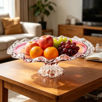 China Lightweight Modern Glass Fruit Bowls Smooth Surface For Display for sale