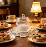 China Height 125mm Elegant Glass Candy Bowls Ideal for Retail Display and Special Event Styling for sale