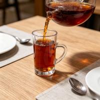 China Glass Cup Sets Round Number Of Pieces 6 Durable Clear Glass Cups Perfect For Meeting Rooms And Daily for sale