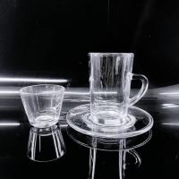 China Elegant 36pcs Glass Cup Sets 12pcs Turkish Cups 12pcs Saucers 12pcs Cawa Cups Perfect for Catering Events Hotels and Cafes Stylish for sale