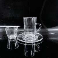 China 18PCS Glass Cup Sets 6pcs Turkish Cups 6pcs Saucers 6pcs Cawa Cups Ideal For Restaurant Durable Stylish And Practical for sale