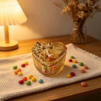 China Height 58mm Decorative Glass Candy Bowls Lead free Elegant Design Perfect for Displaying Sweets and Enhancing Table Decor for sale