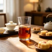 China OEM ODM Glass Tea Cups 6pcs  Glass Cup Sets Transparent or Customized Max Diameter 56mm Durable for Tea Serving for sale