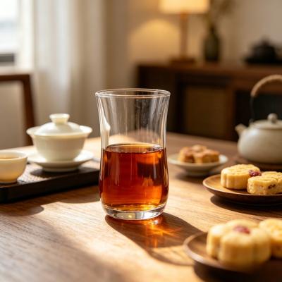 China OEM ODM Glass Tea Cups 6pcs  Glass Cup Sets Transparent or Customized Max Diameter 56mm Durable for Tea Serving for sale