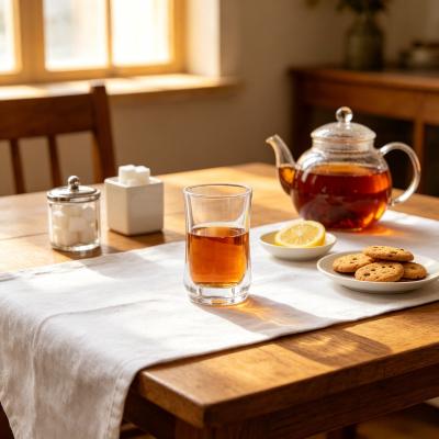 China Transparent Glass Cup Sets 6pcs Turkish Cups OEM ODM Customizable Restaurant Glassware Ideal for Hospitality Industry Durable and Stylish for sale