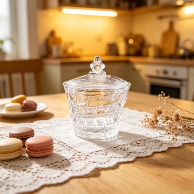 China Contemporary Elegant Glass Candy Bowls Engineered for Restaurants Cafes and Event Venues Providing Sophisticated Candy Display Solutions for sale