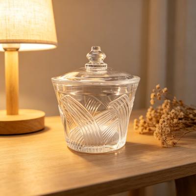 China Max Diameter 115mm Glass Candy Bowls Eco Friendly Durable Clear Glass Bowls Ideal for Retail Display and Event Decoration for sale