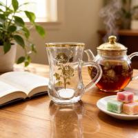China 78MM Height Glass Tea Cups Set 6pcs Turkish Cups Perfect for Serving Tea in Cafes Restaurants and Offices for sale