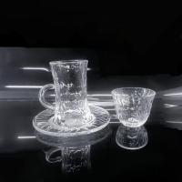 China Glass Tea Cup Set 12pcs Turkish Cups 12pcs Saucers 12pcs Cawa Cups Transparent Color Enhancing Visual Experience for Tea Enthusiasts for sale