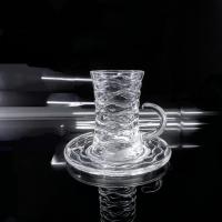 China Elegant Glass Cup Sets 6pcs Turkish Cups 6pcs Saucers Perfect for Daily Life Offering Durable Construction and Elegant Appearance for sale