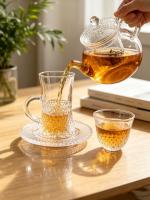China Set of 12pcs Turkish Cups 12pcs Saucers 12pcs Cawa Cups Designed for Turkish Style Tea Drinking Elegant Shape for sale