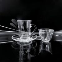 China Transparent Modernist Glass Tea Cup Set of 12pcs Turkish Cups 12pcs Saucers 12pcs Cawa Cups Perfect for Enjoying Tea Comfortably for sale