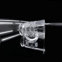 China Vintage Star Cut Lead-Free Glass Mugs Set 100ml  Handle Glass Tea Cup 6pcs Turkish Cups for sale