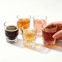 China High Quality Fashion 3D Skull Pattern Clear Glass Cups for Whiskey, Coffee, Cocktail & Beverages for sale
