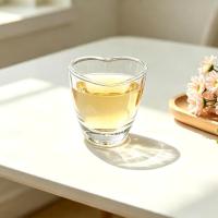 China Cute Heart Shaped Transparent Lead-Free Crystal Glass Cups Multipurpose Tumblers for Versatile Drinking & Dessert Serving Glassware for sale