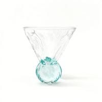 China Colorful Fashion Martini Glass Cup Set, Ball Base Crystal Cocktail Glasses, Elegant Stemless Goblet for Bar Party Wedding Home Decor for sale