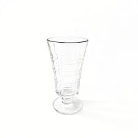 China Vintage Goblets Tall Glassware for Juice, Cocktail, Iced Tea, Black Rim Decorative Stem Glasses for Dinner Table & Party for sale