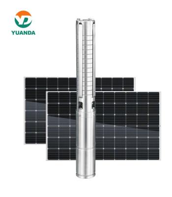China Farm irrigation solar hot water pump for agriculture 4 inch solar submersible pump for sale
