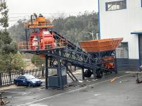 China Ready Mix Concrete Mobile Batching Plant Small Elba  Central Mixer Machines for sale