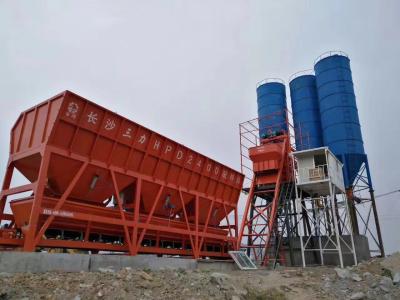 China HZS75 Big Automatic Concrete Batching Plant Dry/wet Ready Mix Stationary Concrete Batching Plants for sale