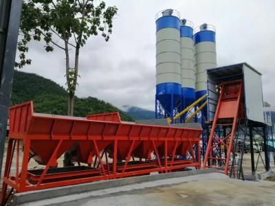 China HZS75 Big Automatic Concrete Batching Plant Dry/wet Ready Mix Stationary Concrete Batching Plants for sale