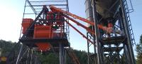 China Stationary Wet Mix Concrete Batching Plant HZS75 75m3/h for Airport Construction for sale