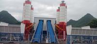 China Hzs180 Concrete Mixing Batching Plant Automatic PLC Control For Building Works / Construction Projects for sale