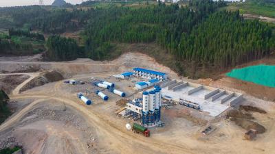 China Hzs60 Small Ready Mix Concrete Plant 60m3/H Wet Mix Concrete Batching Plant for sale