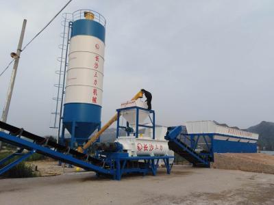 China Compact Type Fast Install Concrete Batching Plant HZS60 for ≤60m3/h Productivity and Materials for sale