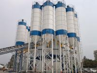 China HZS180 Automatic Ready Concrete Batching And Mixing Plant With Twin Shafts Mixer Belt Conveyor for sale