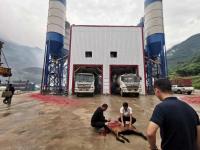 China 60m3 ready mix concrete batching plant production line for sale
