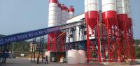 China HZS120 Stationary Concrete Batching Plant Automatic PLC Control for Bridges for sale
