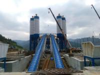 China HZS60 Electric Concrete Mixing Plant with Core Motor Components for ≤60m3/h Production Line for sale