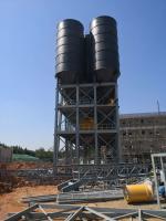 China Portable HZS50 Cement Concrete Mixer Plant With Cement Silo for sale
